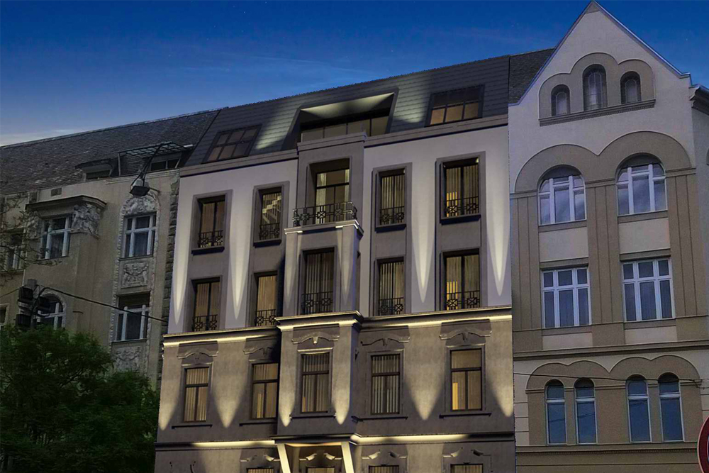 10-apartment residential building Budapest Krisztinaváros - ARX STUDIO